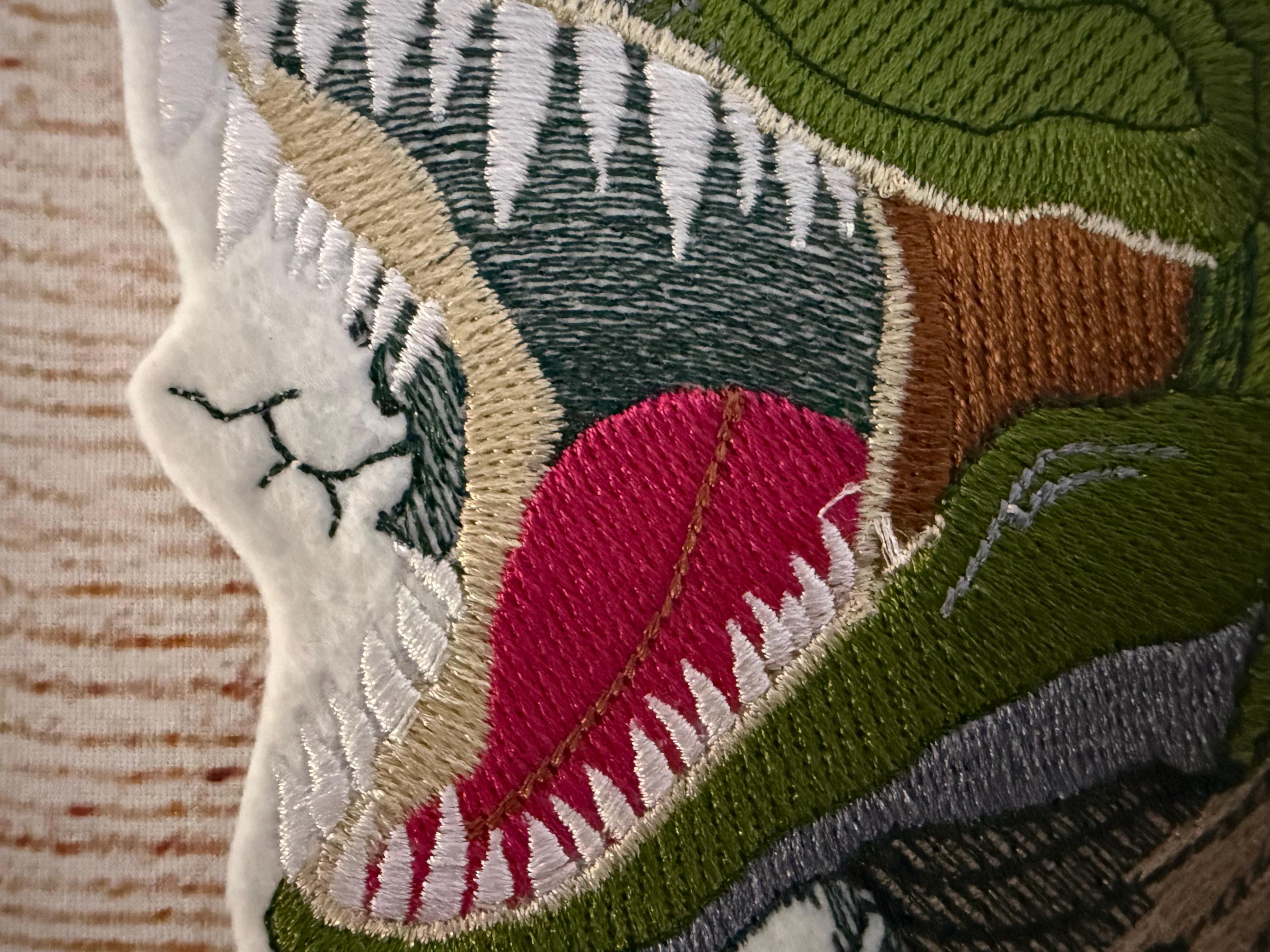 Dinosaur Patch, T Rex Patch, Jacket and Hat Embellishment, Collectable ...