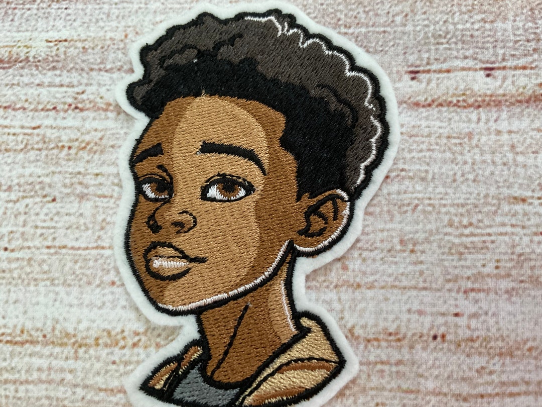 Black Brown Boy Patch, Young Child Patch, Embroidered Badge ...