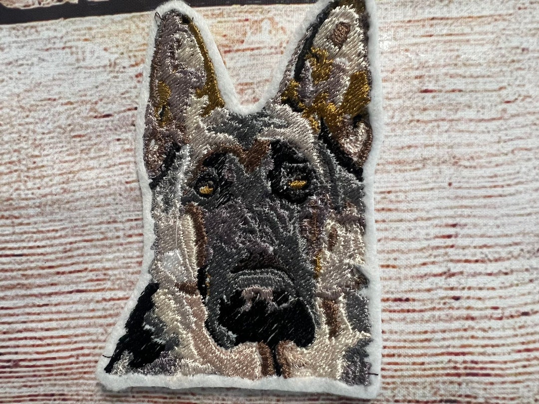 German Shepherd Patch, Dog Badge, Animal Patch, Pet Patch, Jacket and ...