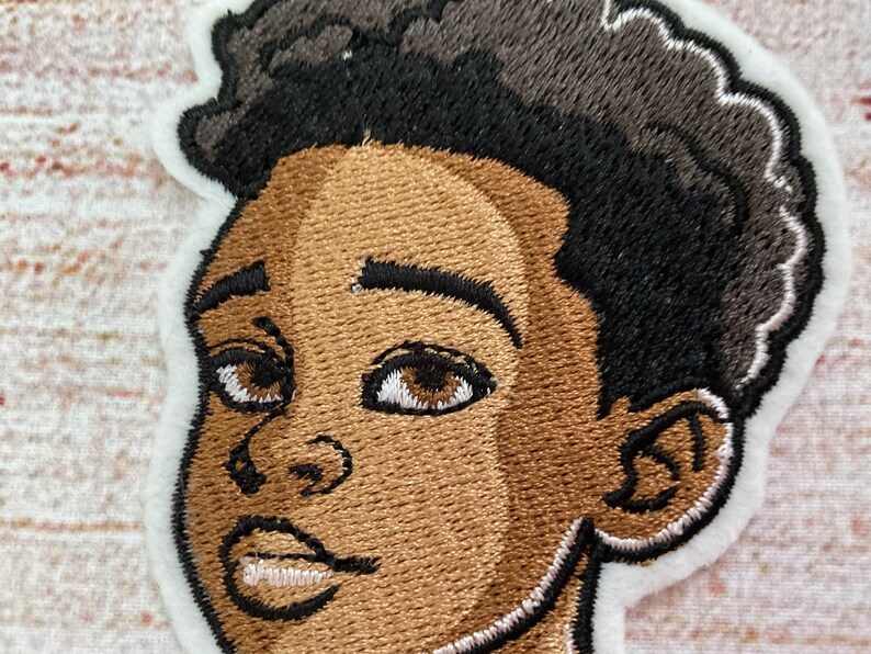 Black Brown Boy Patch, Young Child Patch, Embroidered Badge ...