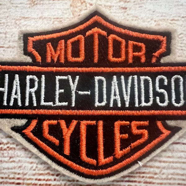 Embroidered Harley Davidson Patches - Etsy