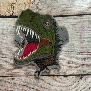 Dinosaur Patch, T Rex Patch, Jacket and Hat Embellishment, Collectable ...