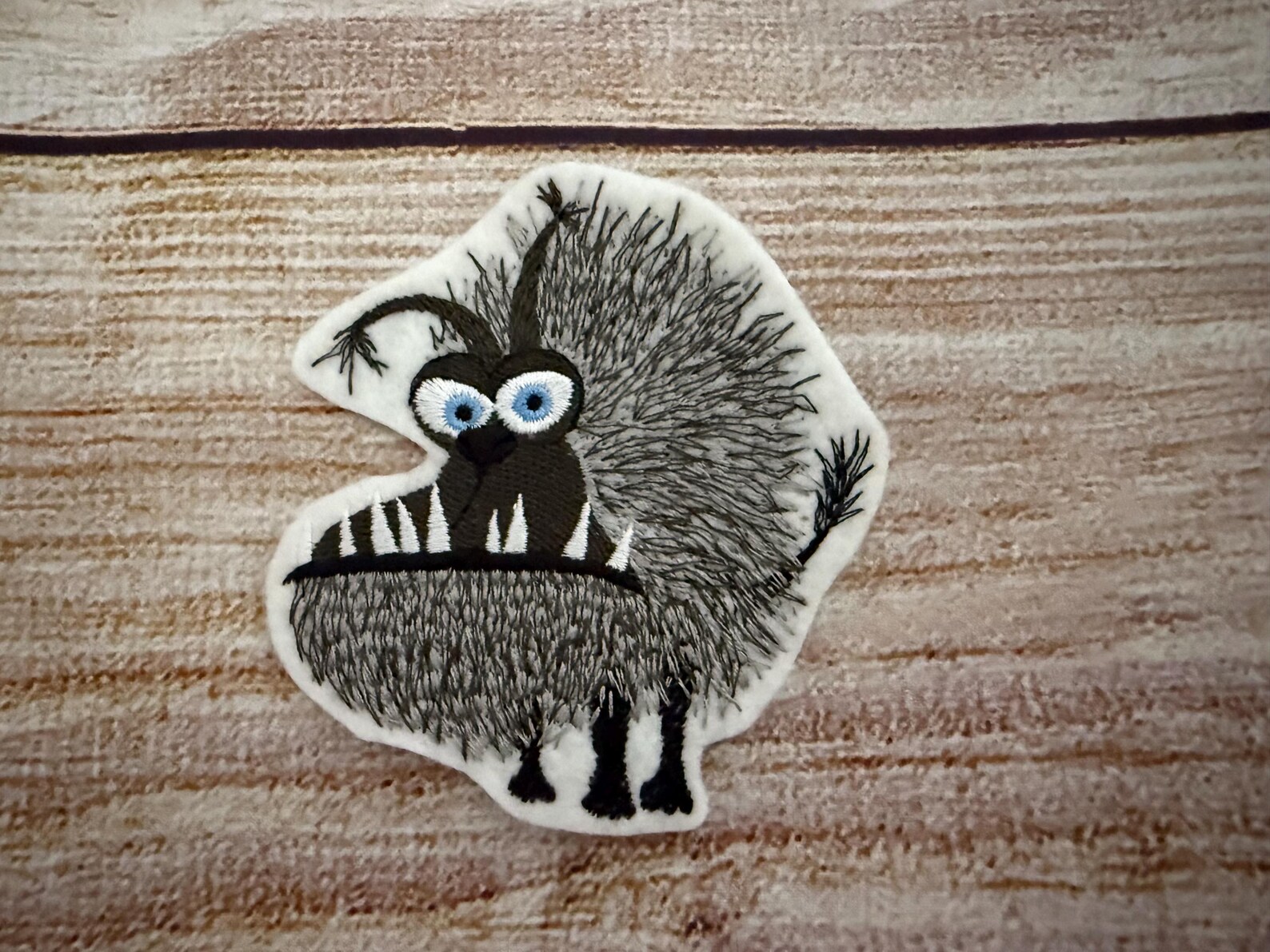 Parche de perro tonto, insignia de perro de dibujos animados, parche ...