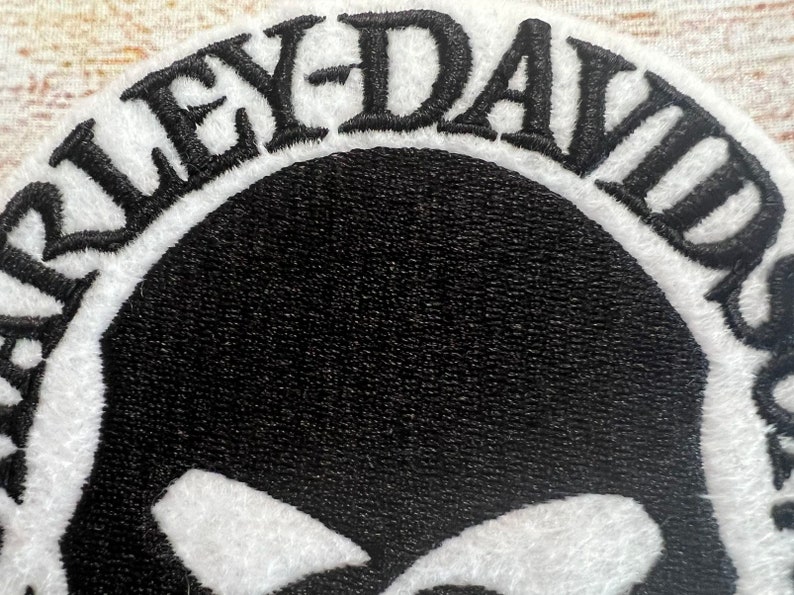 Harley Davidson Motorcycle Patch Embroidered Decoration - Etsy