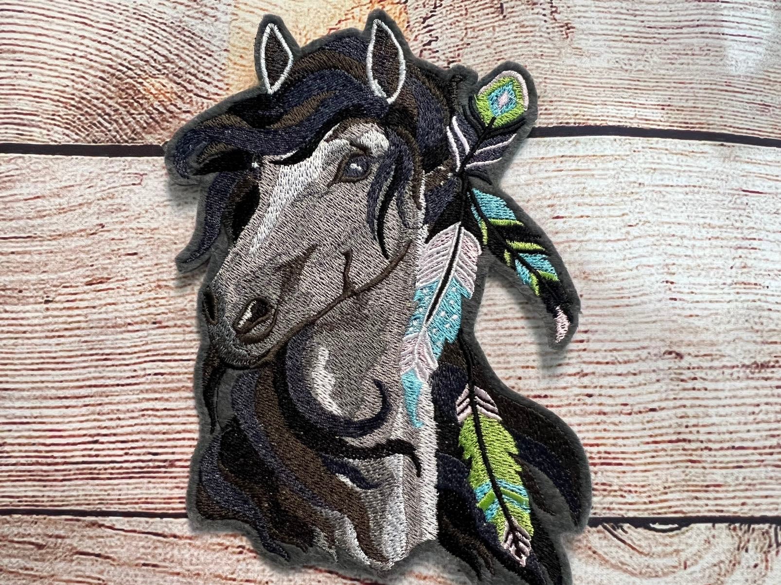 Pferd Design Patch Horse Patch Large Embroidered Patch - Etsy