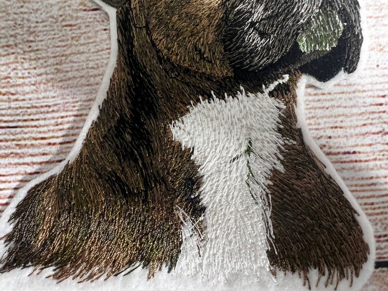Boxer Dog Patch Pet Patch Large Patch Embroidered Patch - Etsy