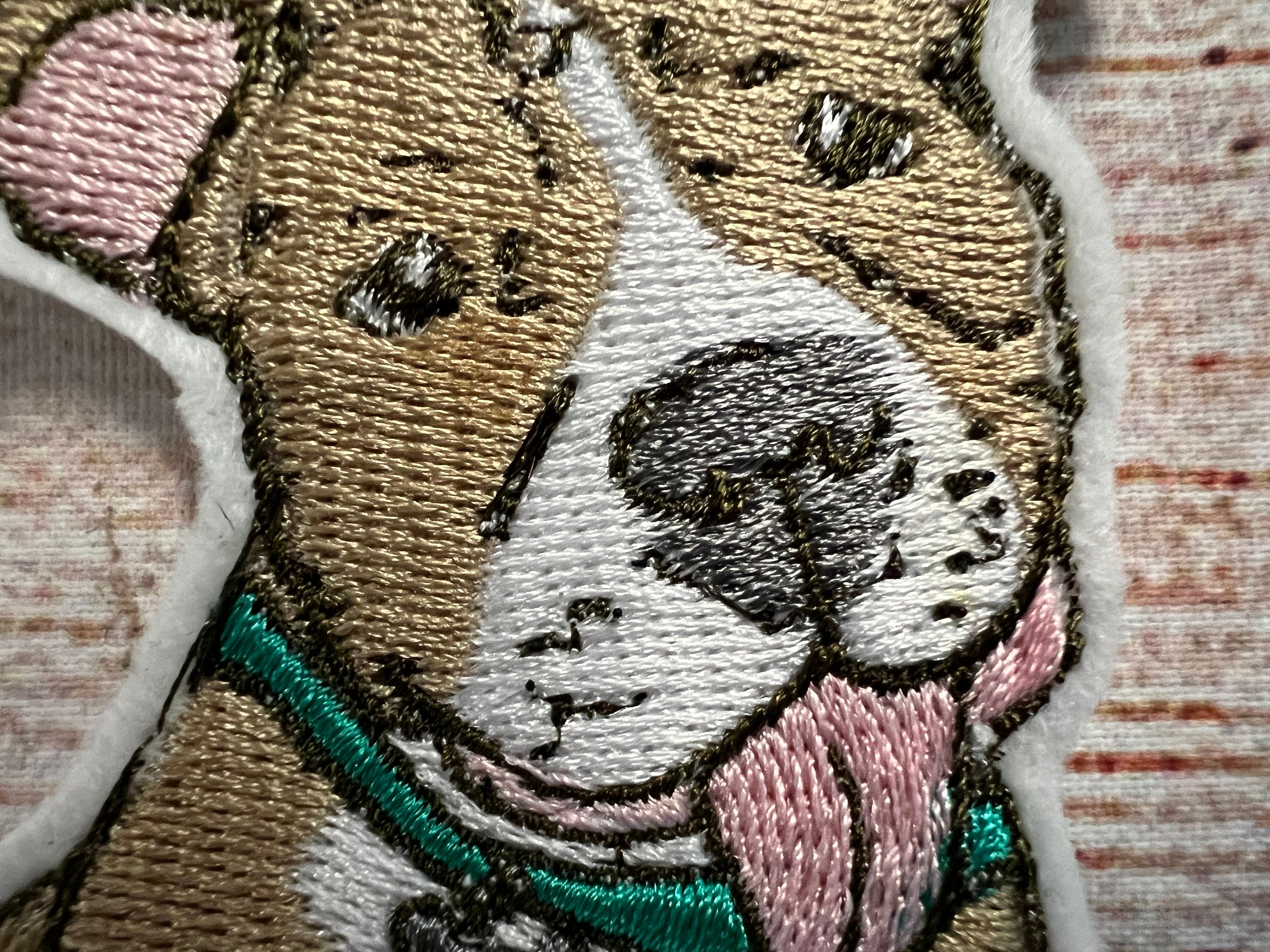 Pit Bull Tan/light Brown Patch, Embroidered Decoration, Iron-on Patch ...