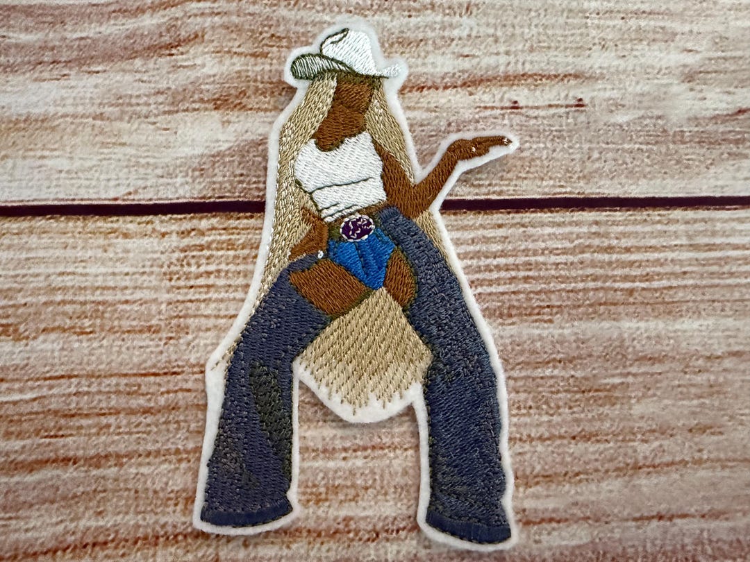 Bey as a Cowboy Patch, Yonce Album Cover, Jacket and Hat Embellishment,embroidered Decoration ...