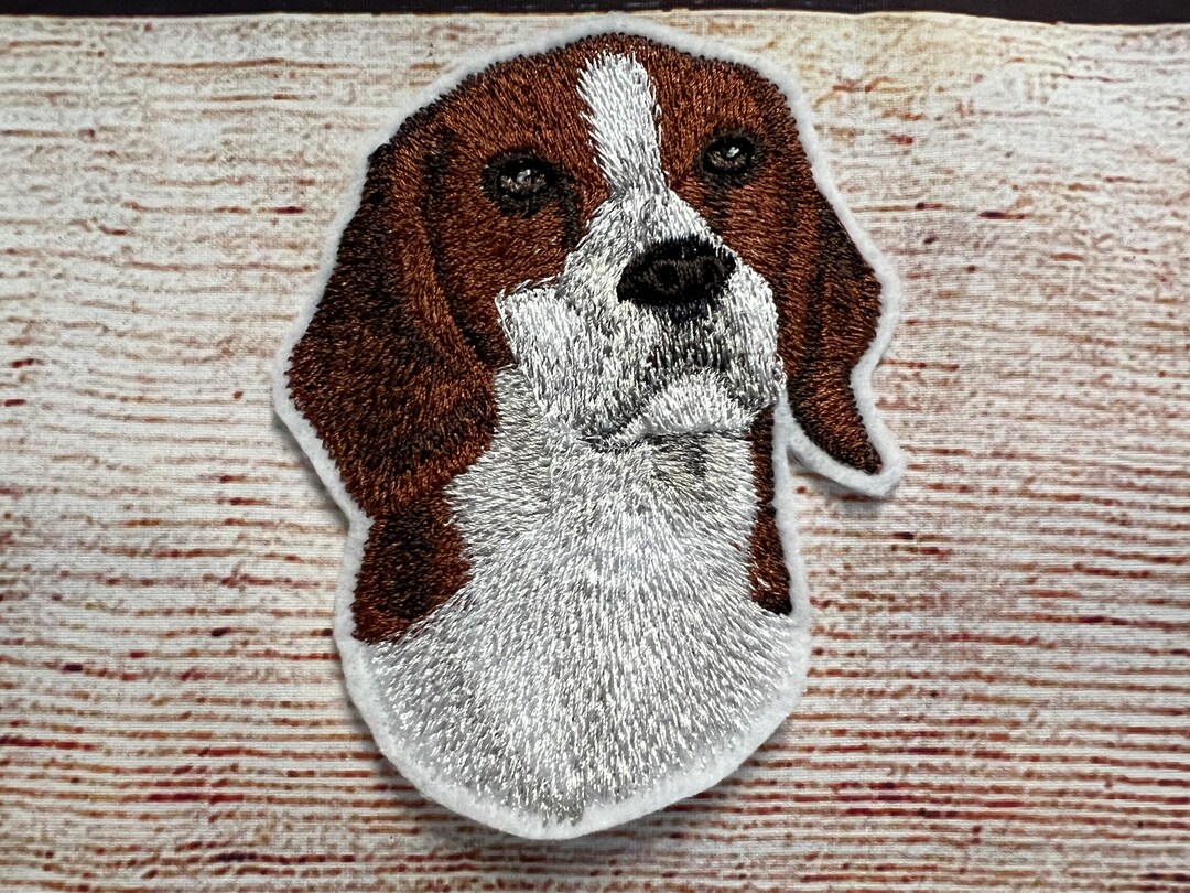 Beagle Dog Patch, Pet Badge, Small Patch, Embroidered Patch ...