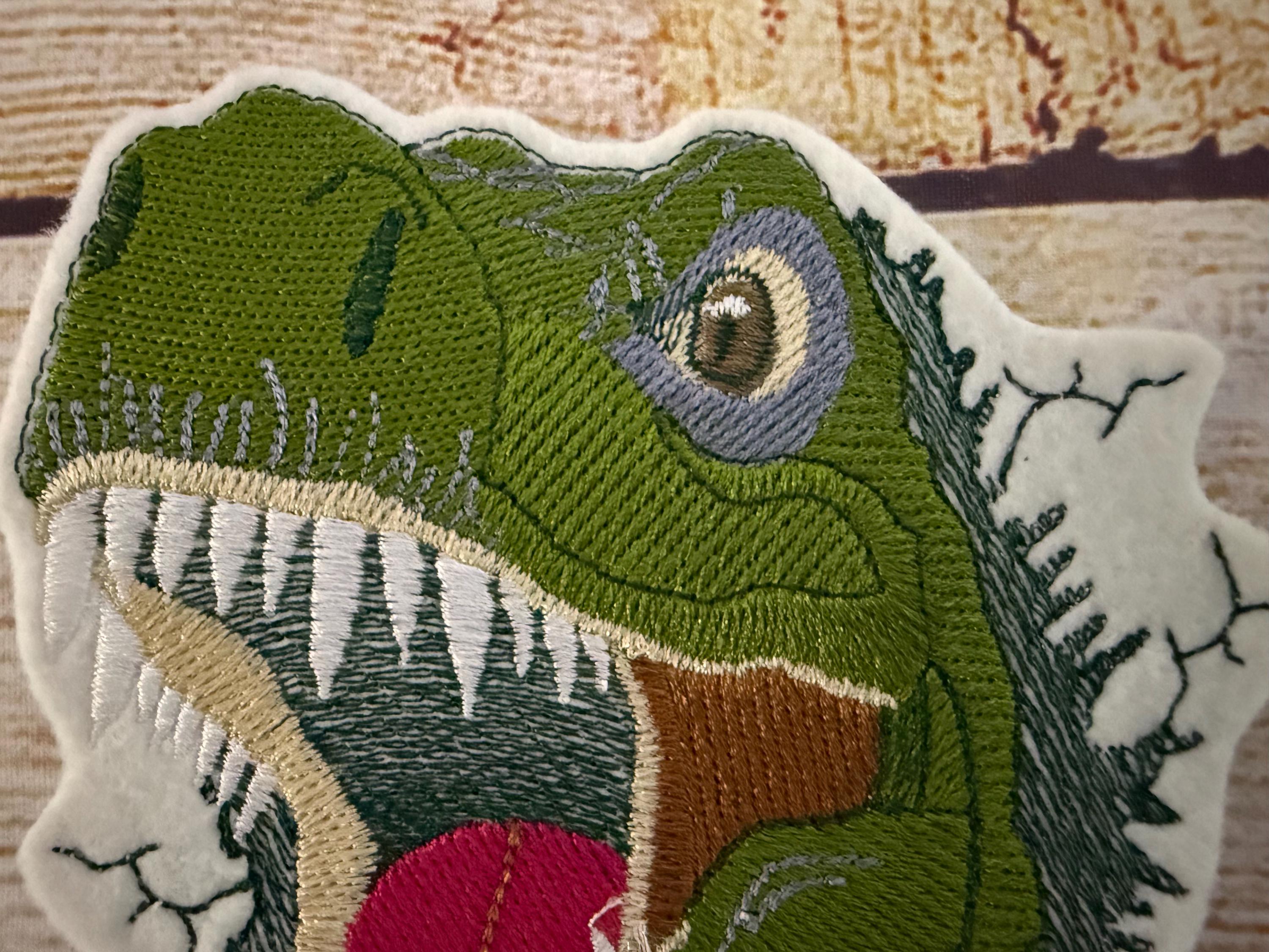 Dinosaur Patch, T Rex Patch, Jacket and Hat Embellishment, Collectable ...