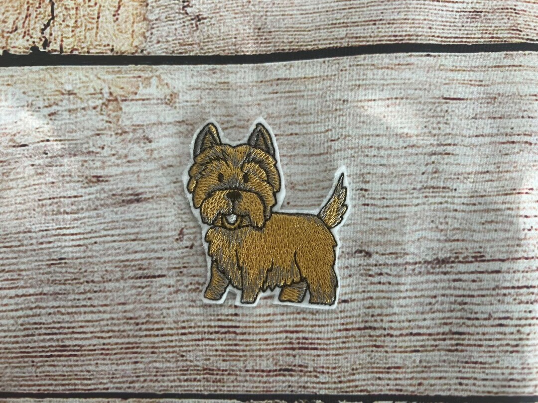 Dog Patch, Westie Patch, Embroidered Decoration, Small Patch, Iron-on ...