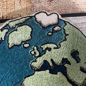 Earth From Africa’s Point of View Patch, Planet Earth Patch, World ...