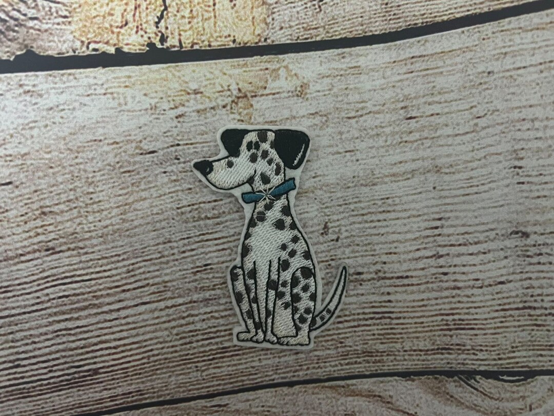 Dalmatian Patch, Dog Patch, Embroidered Decoration, Iron-on Patch, Sew ...