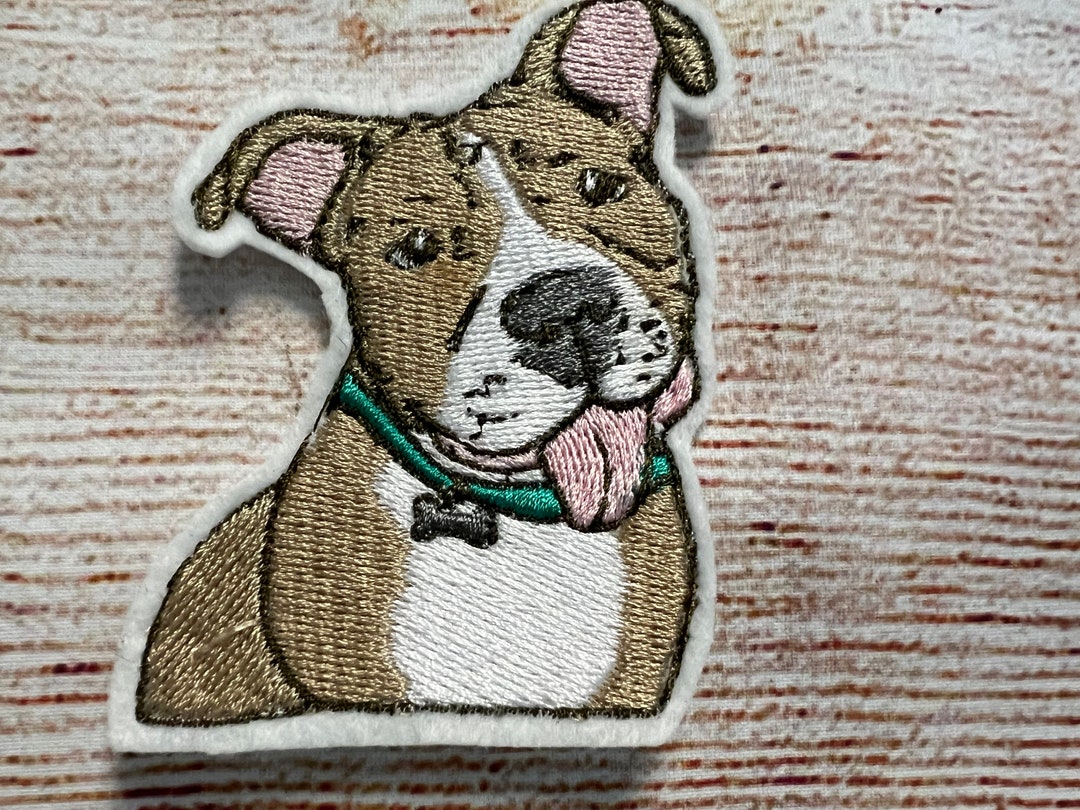 Pit Bull Tan/light Brown Patch, Embroidered Decoration, Iron-on Patch ...