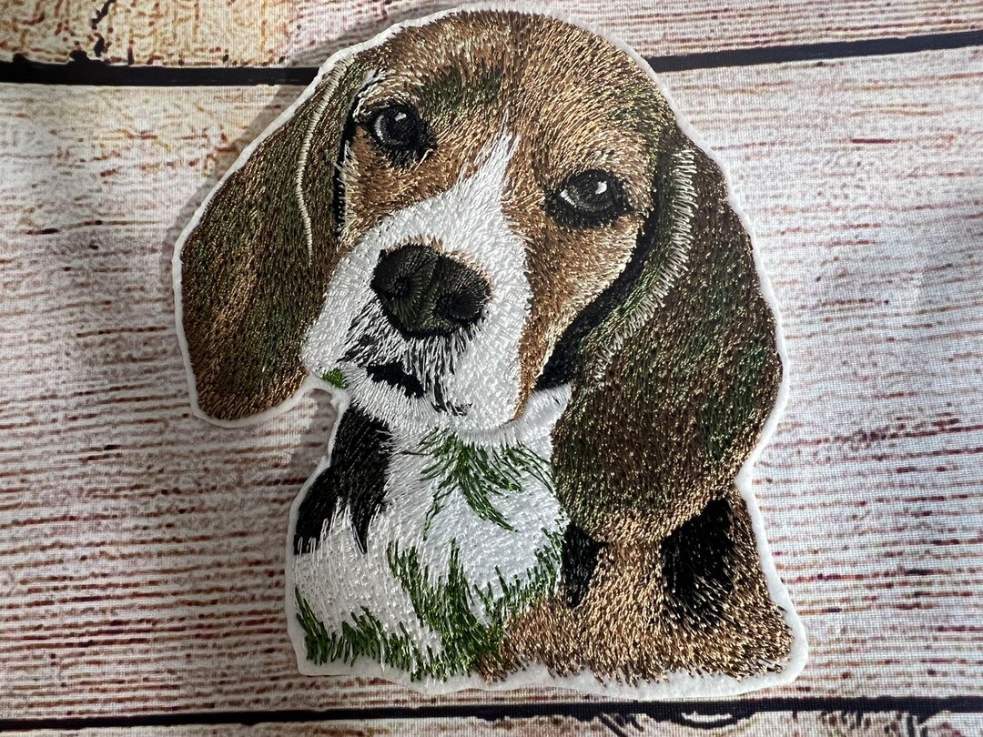 Beagle Patch, Dog Patch, Pet Patch, Embroidered Patch Embellishment ...