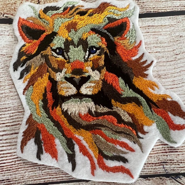 Lion Patch - Etsy
