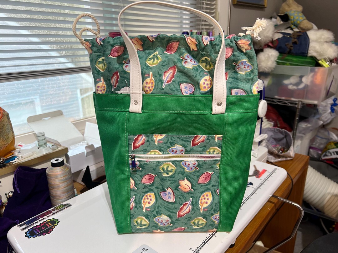 Craft Project Bag, Knitting Bag, Sewing Storage Bag, Stylish Sewing ...