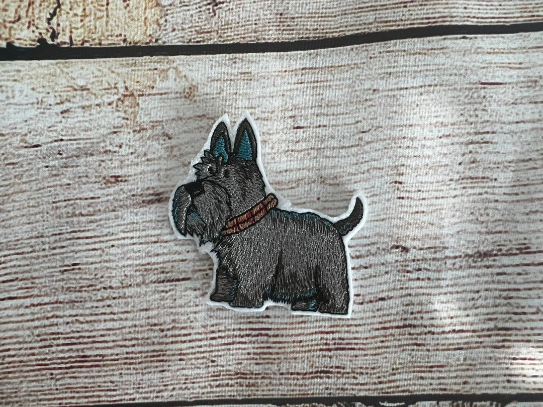 Dog Patch, Scottie Patch, Scottish Terrier Patch, Embroidered ...
