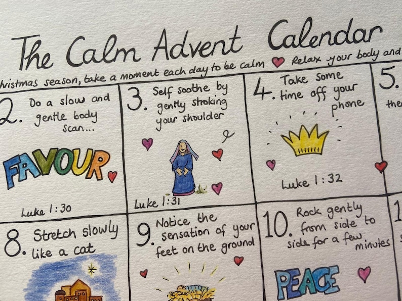The Calm Advent Calendar (relax, Breathe and Read the Christmas Story ...