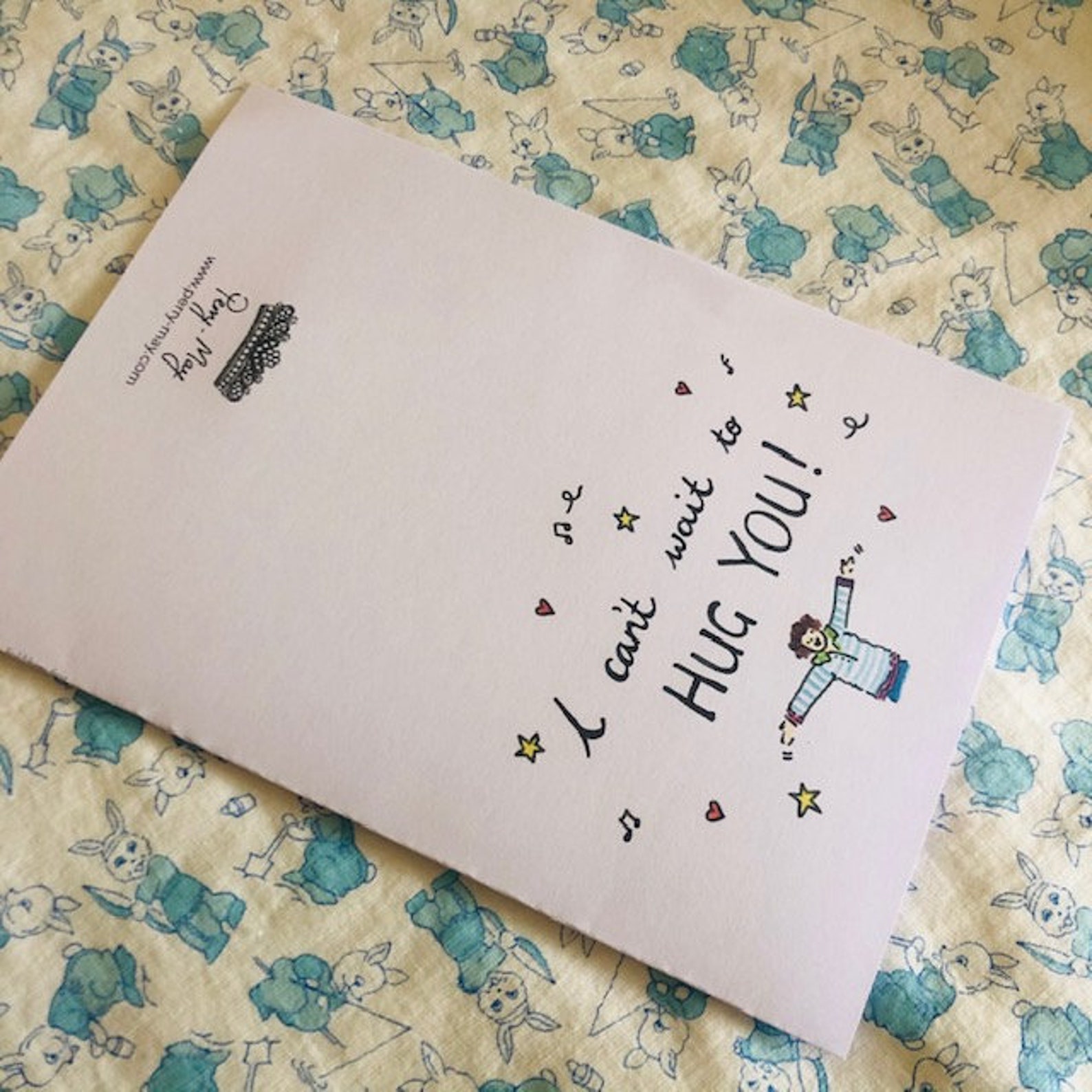 I Can't Wait to Give You a Hug Card - Printable - Etsy