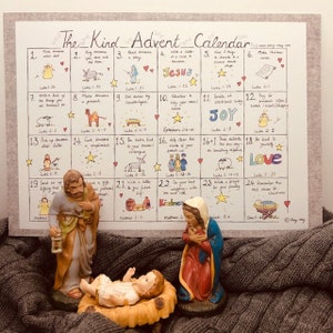 The Kind Advent Calendar - Printable - Etsy