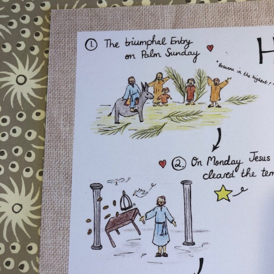 Holy Week Story Illustration - Printable - Etsy