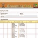 Printable Dog Grooming Log Pet Groomer's Schedule - Etsy