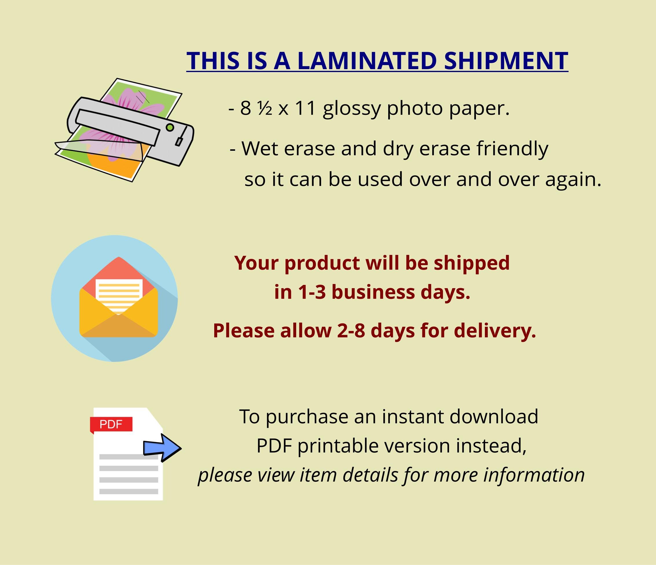 Laminated Handy Kitchen Measurements Chart, Conversion Chart, Cooking ...