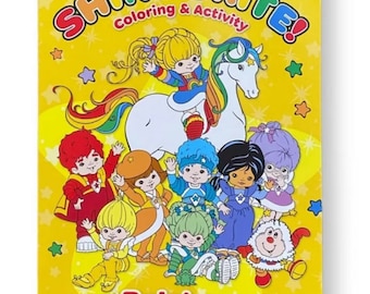 Rainbow Brite Coloring Book, Vintage Activity Book to Color, Instant ...