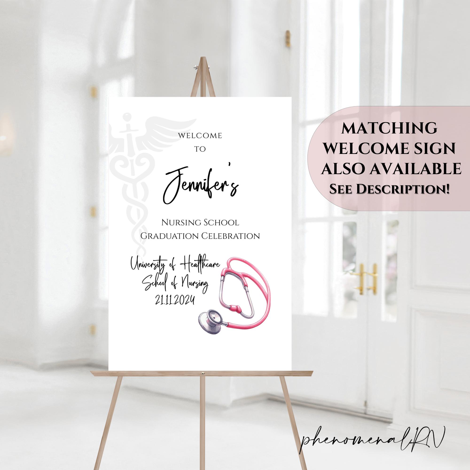 Nurse Graduation Celebration Invitation, RN, LPN, Nursing Graduation ...