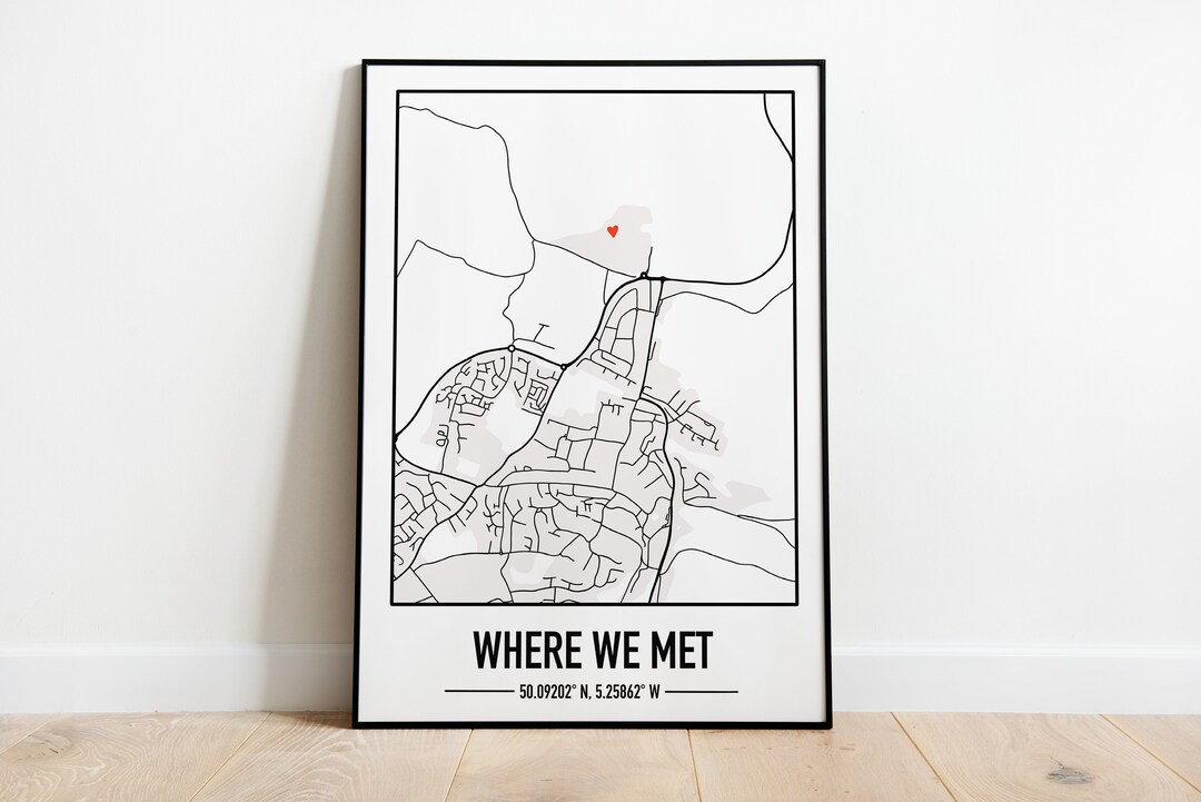 Where We Met Poster - Etsy UK