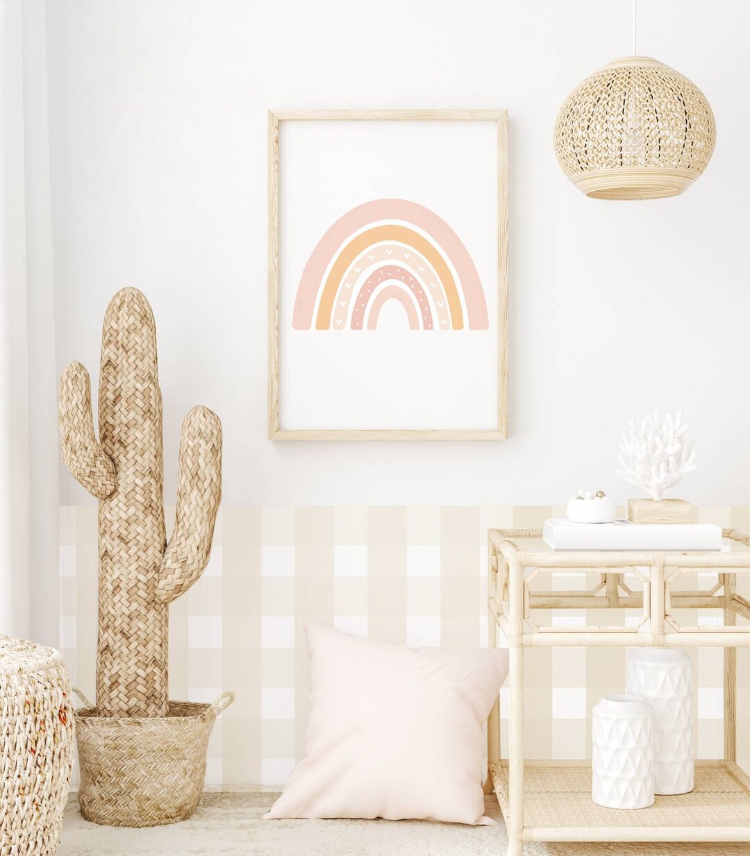 Rainbow Wall Art Rainbow Poster Hand Painted Rainbow Poster - Etsy