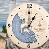 Manatee River Nautical Depth Map Wall Art, Topographic 3D Wood Map ...