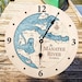Manatee River 3D Wood Map Nautical Wall Clock Bradenton - Etsy