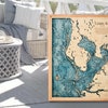 Cape May & South Jersey Shore Nautical 3D Wood Map Wall Art, Coastal Décor Carved Wood Map, Best ...