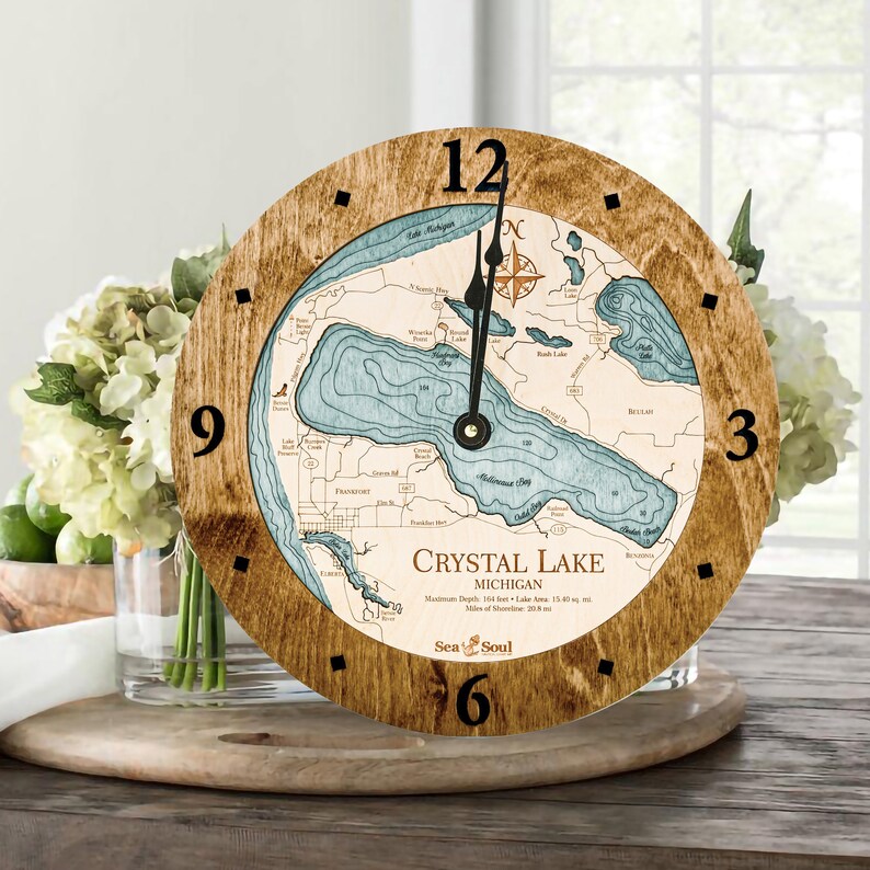 All Great Lakes Wall Clocks, Lake Michigan Clock, Lake Huron Clock ...