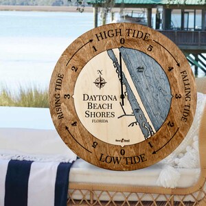Florida East Coast Tide Clock, 2 Sizes, Ponte Vedra, St Augustine ...
