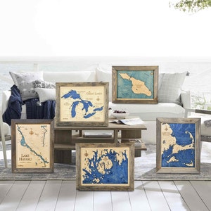 Coastal Delaware 3D Wood Map Wall Art, Bethany Beach Wall Art, Rehoboth ...
