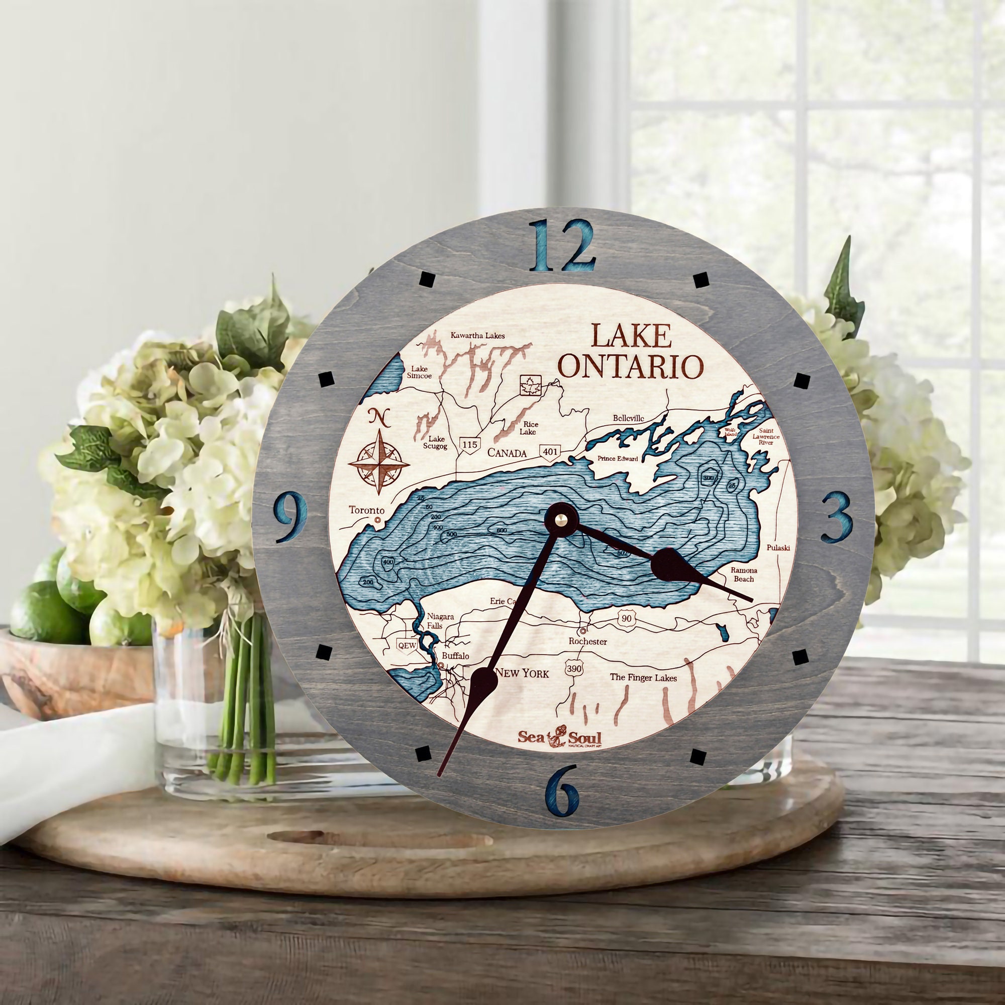 All Great Lakes Wall Clocks, Lake Michigan Clock, Lake Huron Clock ...