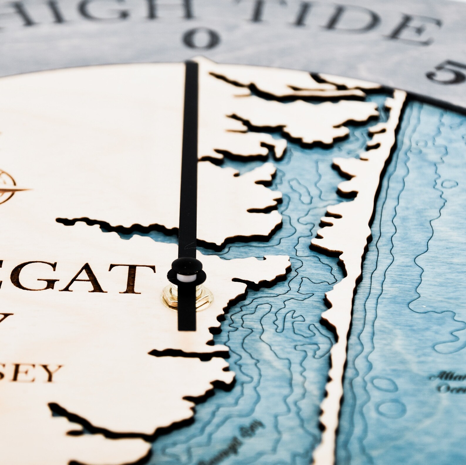 New Jersey Tide Clock Jersey Shore Tide Clock Nautical 3D | Etsy