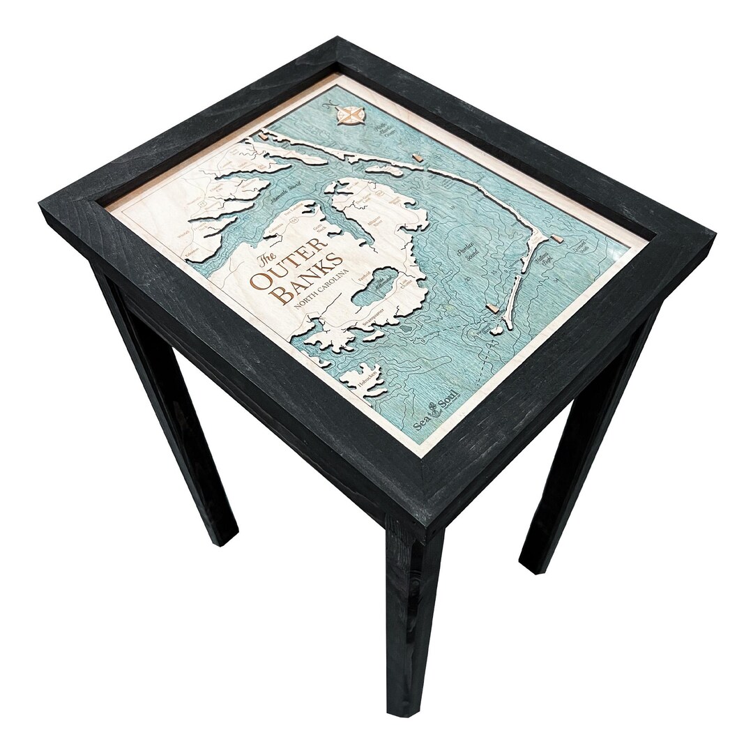 Outer Banks Accent Table: Handmade Coastal Nautical End Table - Etsy