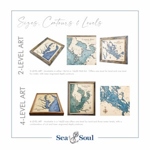 Tampa Bay Nautical Depth Map Wall Art, Coastal 3D Wood Map, Tampa, St ...