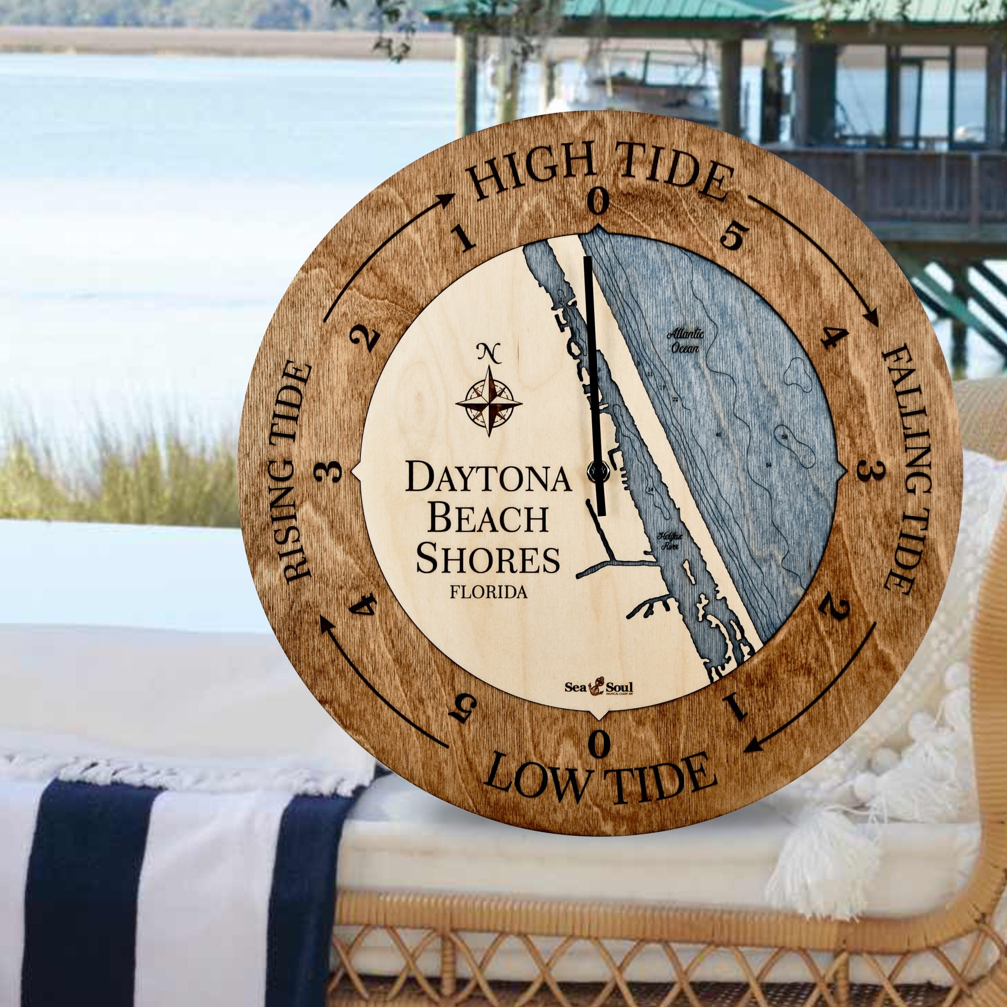South Florida Nautical Chart Tide Clock, Jupiter Inlet Depth Map Tide ...