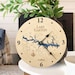 Lake Gaston 3D Wood Map Nautical Clock, Lake Art Carved Wooden Clock ...