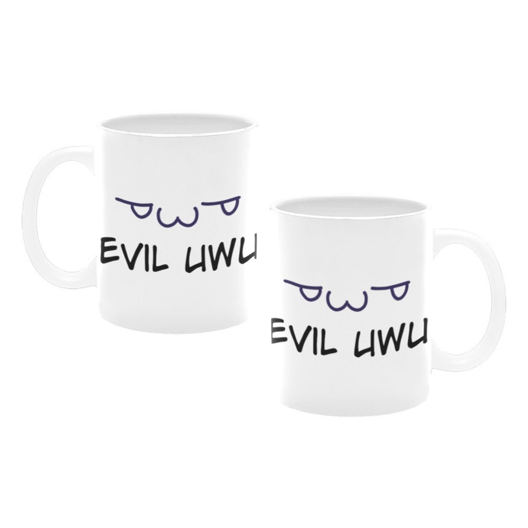 Uwu Emoji Mug, Funny Sayings, Quirky Ceramic White Coffee Cup - Etsy