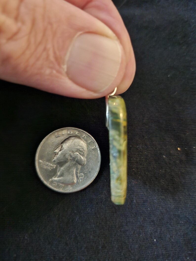 Larsonite AKA Gary Green AKA Petrified Bogwood Pendant - Etsy