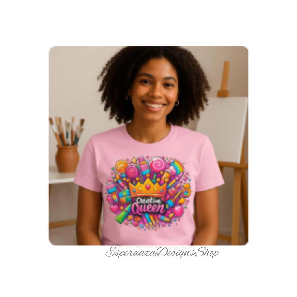 Creative Queen PNG | Artist Clipart for Cricut | Crafty Woman ...