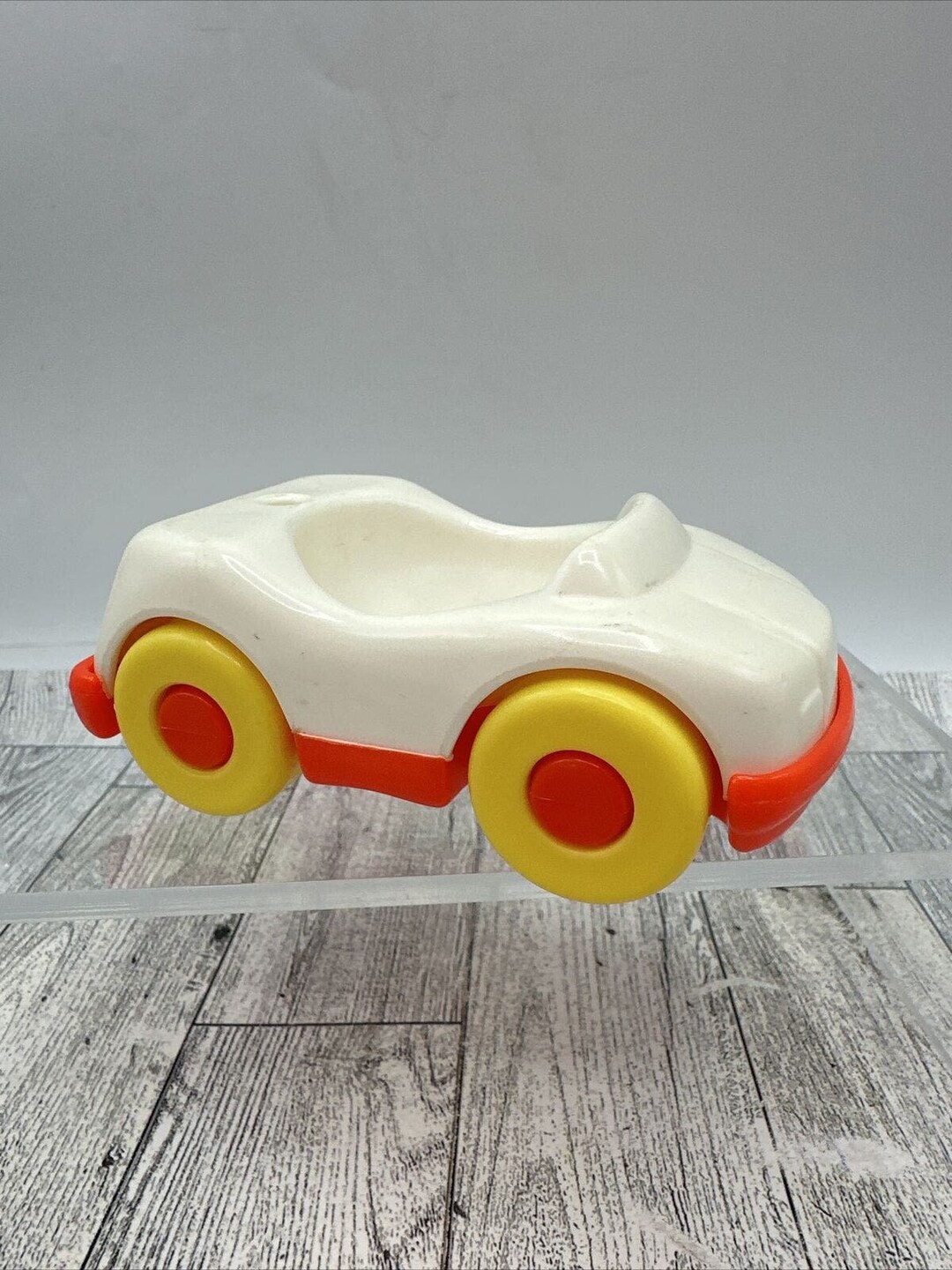 Vintage Hasbro Wheelies Wobble Car White Orange Yelow Vehicle 4 Inch - Etsy