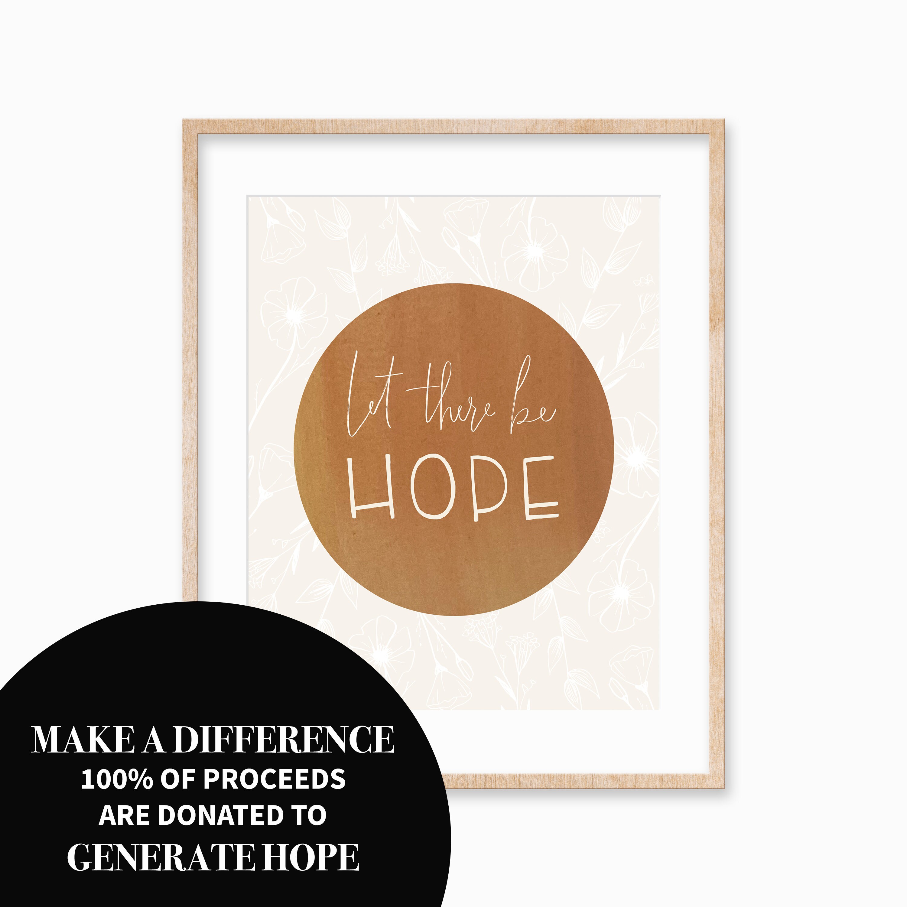HOPE Digital Art Print Proceeds Donated to Generate Hope - Etsy