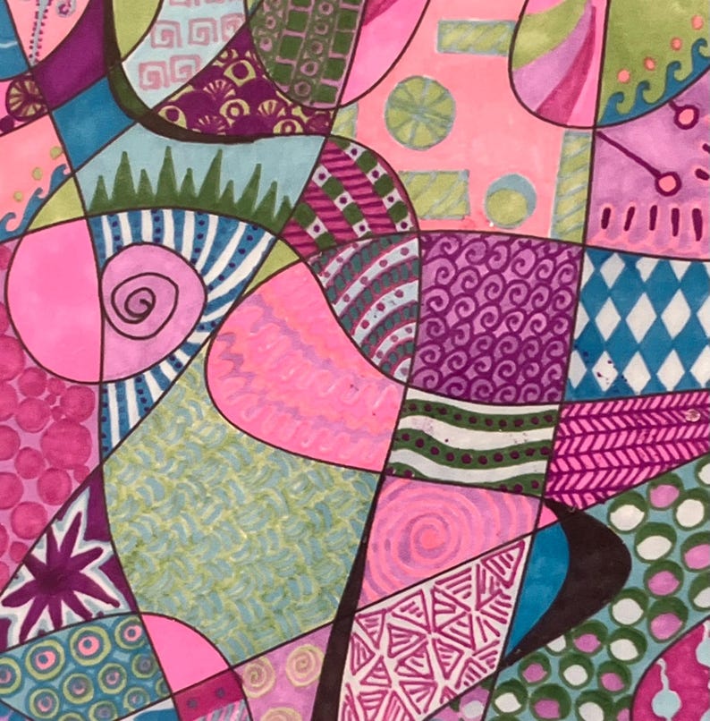 Pretty in Pink- Print of Original Art - Etsy